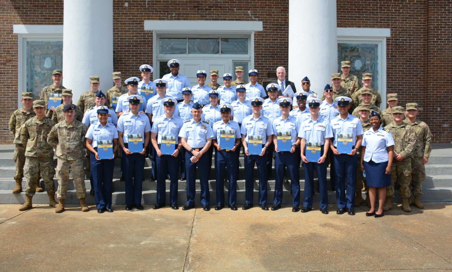 USCGA Superintendent, RADM Kelly, Visits with Staff - Marion Military ...