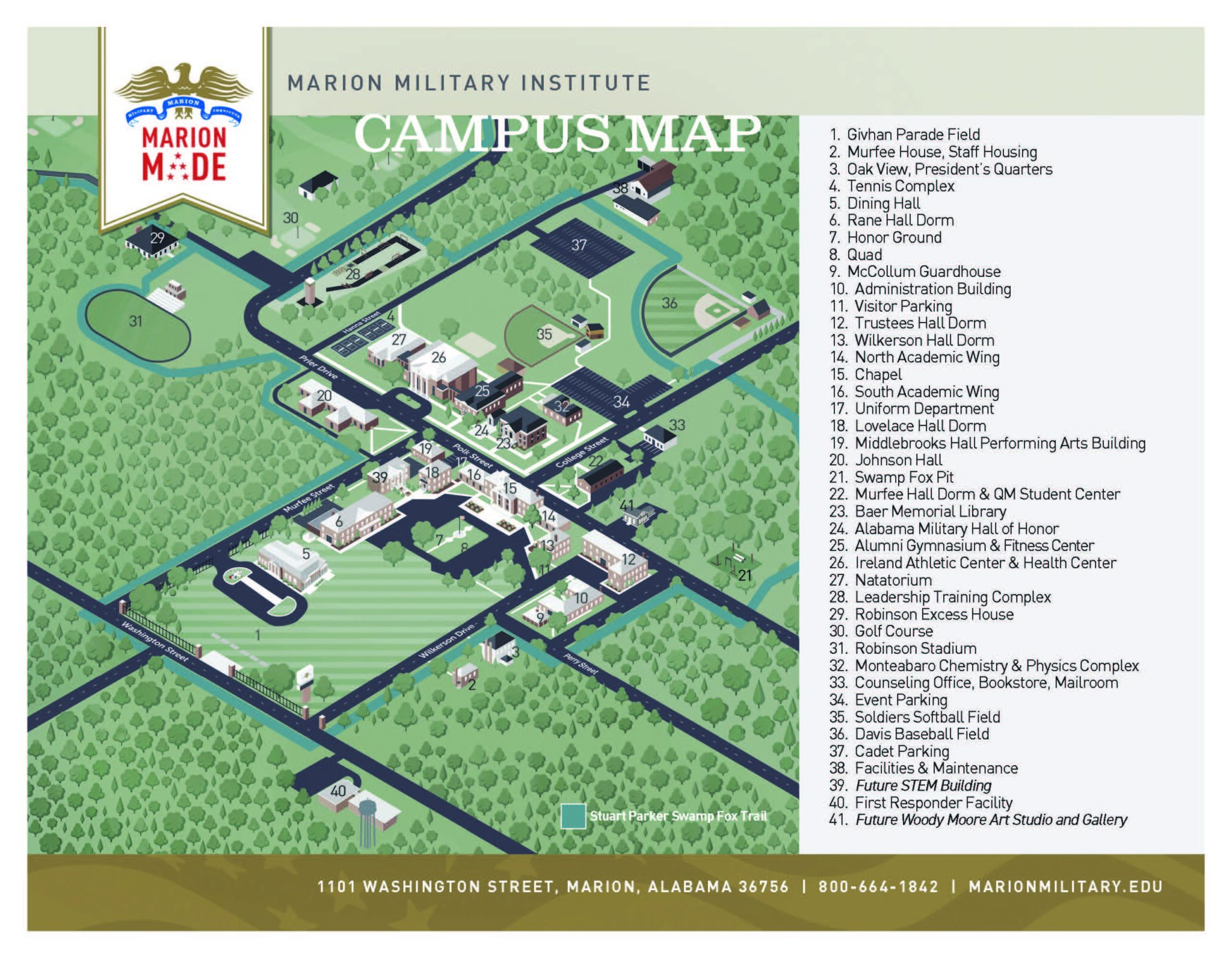Campus Map - Marion Military Institute